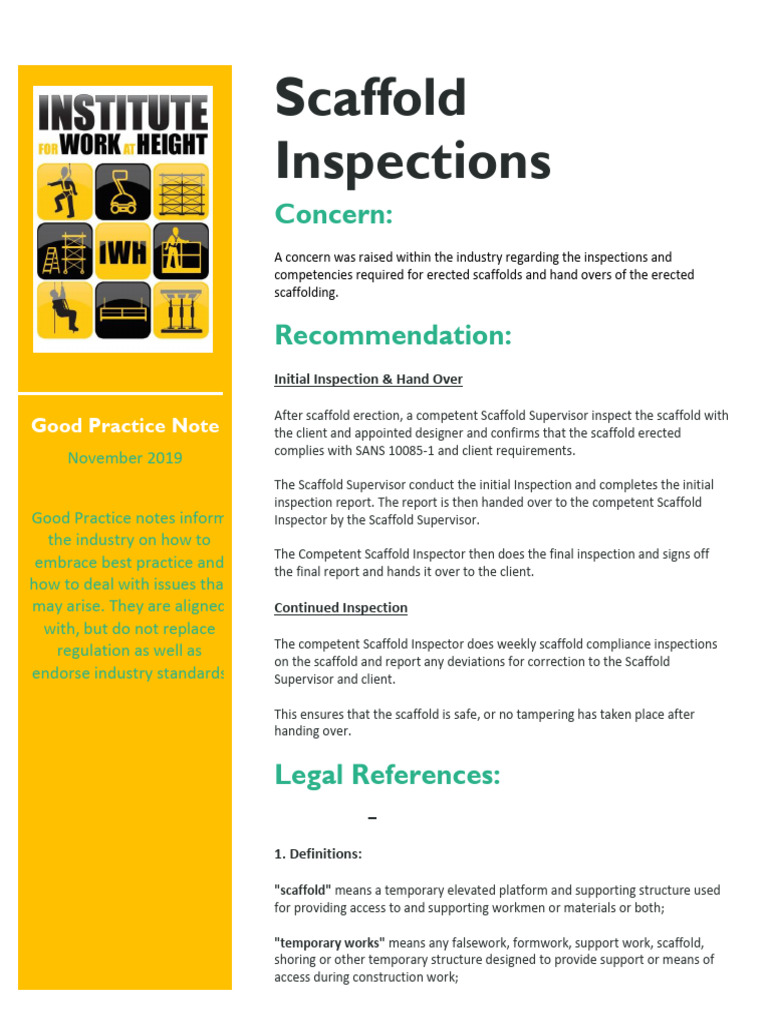 GPN Article Scaffold Inspections | PDF | Scaffolding | Justice