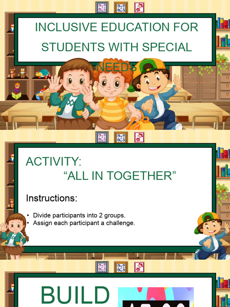 Inclusive Education - Report.pptx | PDF | Inclusion (Education) | Learning