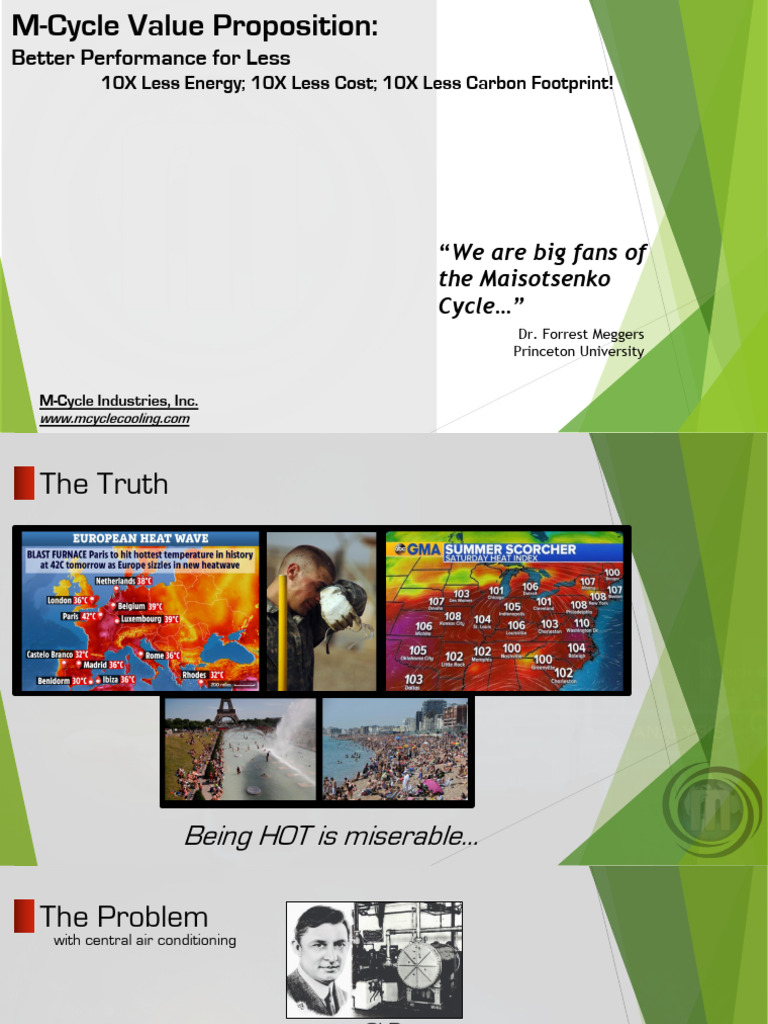 M-Cycle: Revolutionizing Cooling Solutions | PDF | Air Conditioning