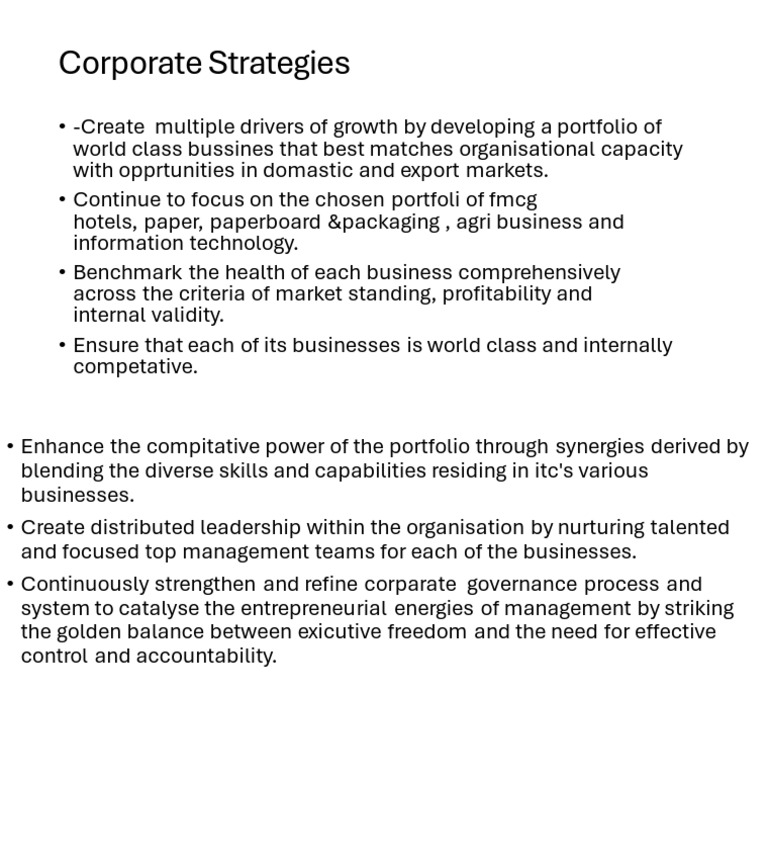 Optimizing Corporate Growth Strategies | PDF