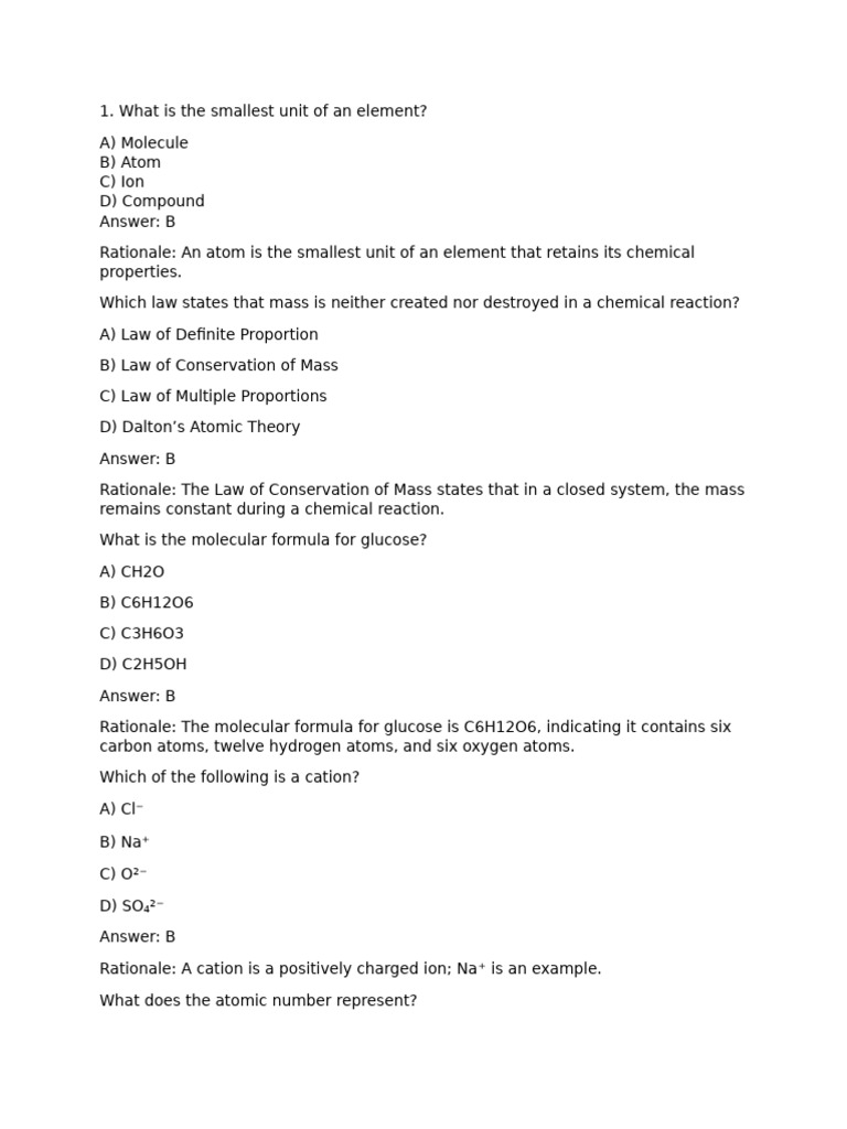 2nd Summative Test Answers | PDF | Ion | Atoms