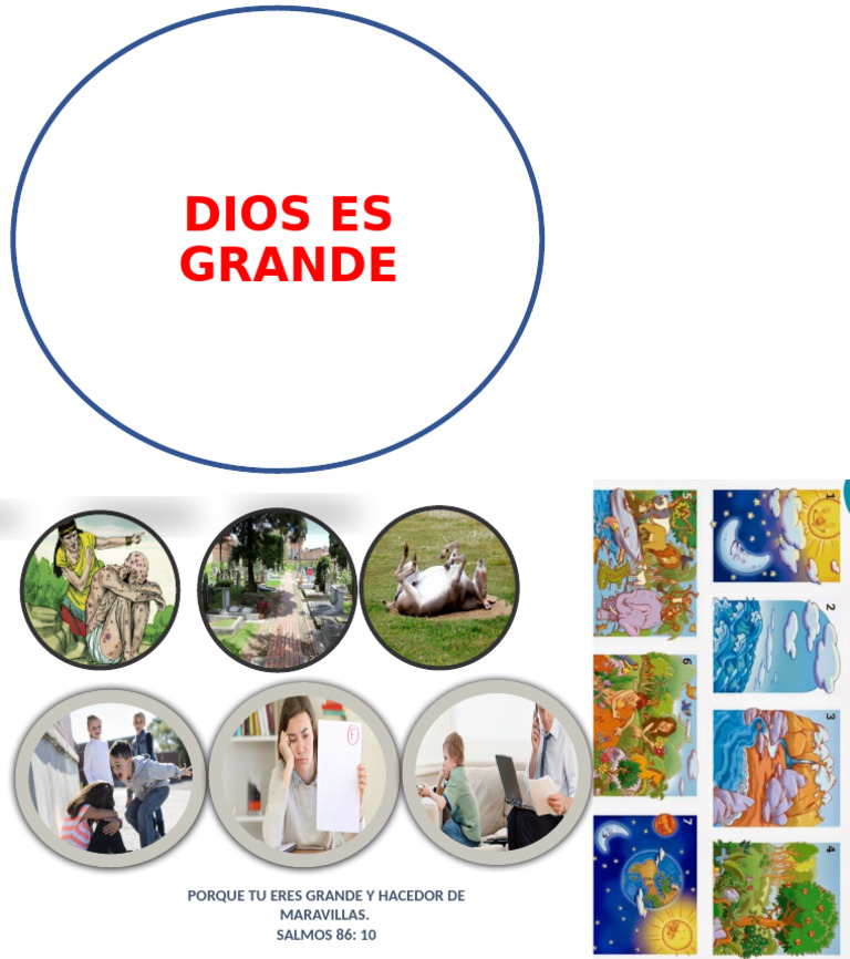 Dios es Grande: Salmos 86:10 | PDF