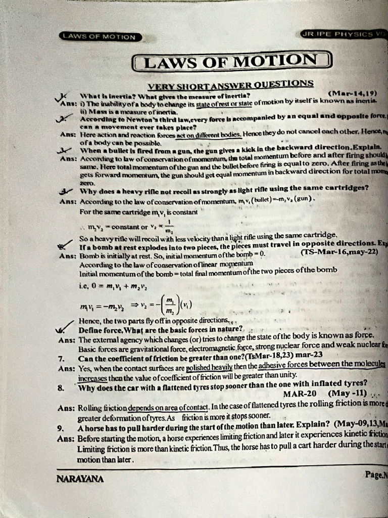 Physics Laws of Motion Vsaqs | PDF | Physical Phenomena | Mechanical Engineering