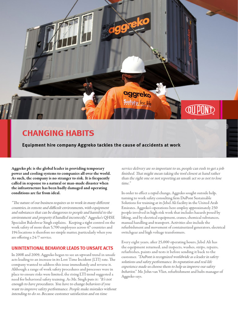 Aggreko_CaseStudy_EMEA_EN_0814 | PDF | Safety | Occupational Safety And ...