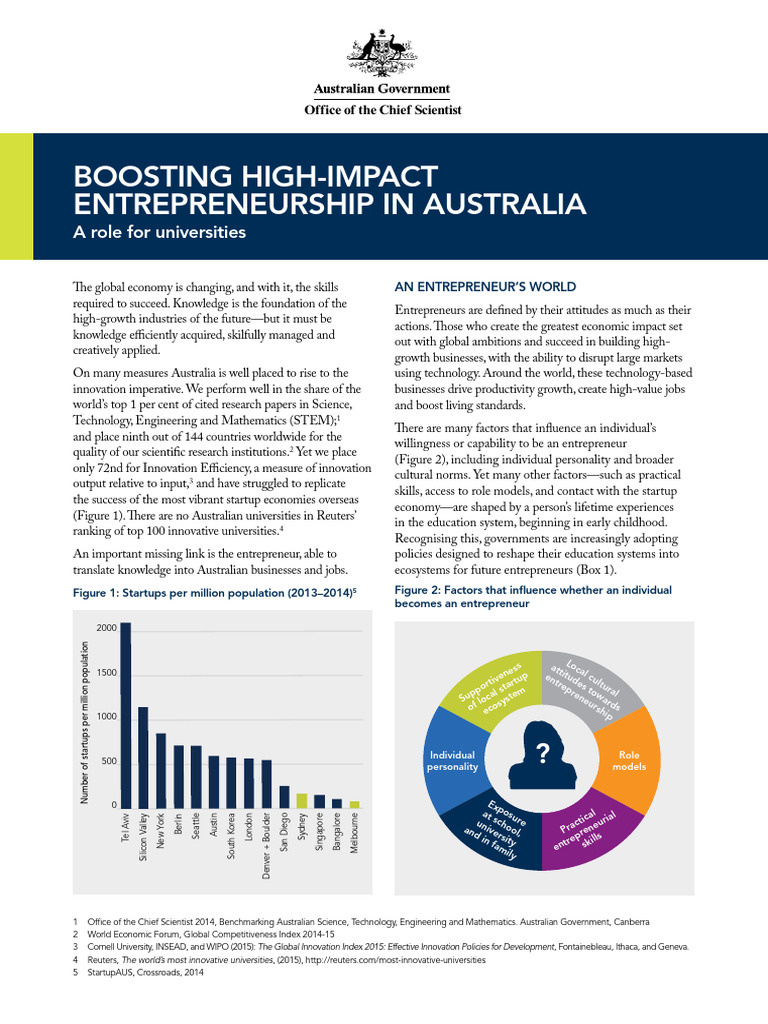 Two Page Flyer - Entrepreneurship | PDF | Entrepreneurship | Startup ...