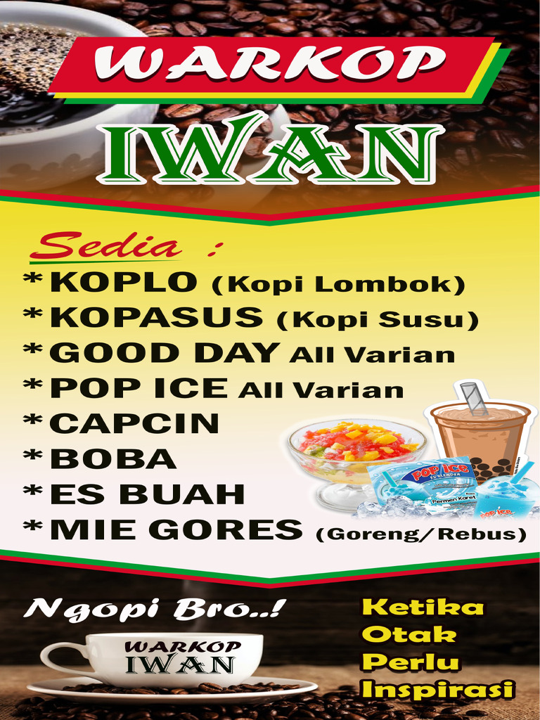 Banner Warkop Iwan 50 X 120 CM | PDF