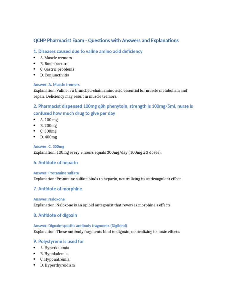QCHP Exam Questions With Answe | PDF