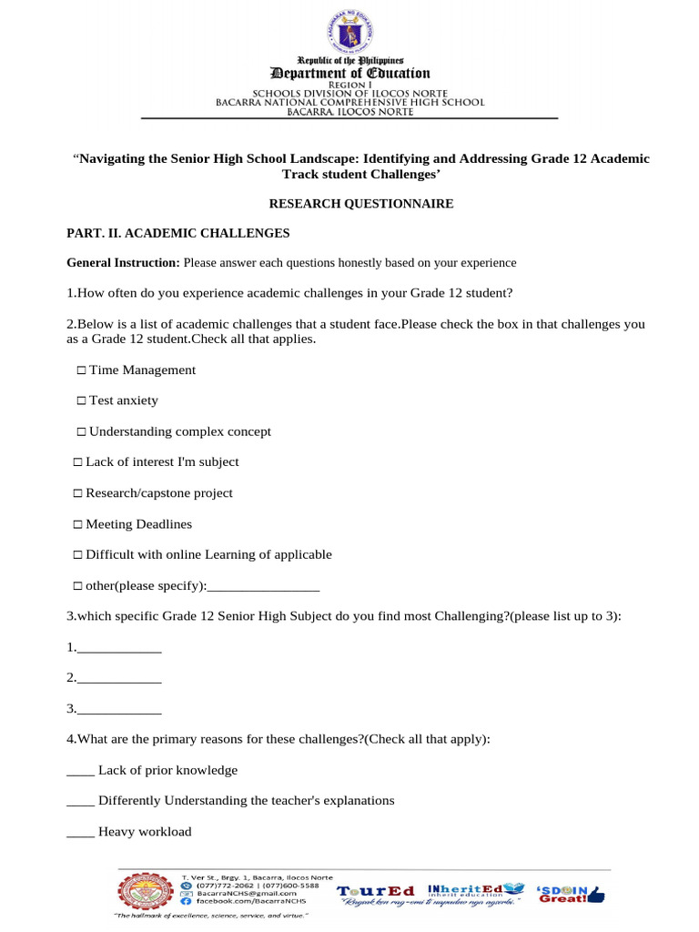 Group 2 Letter and Questionnaire | PDF | Well Being | Experience