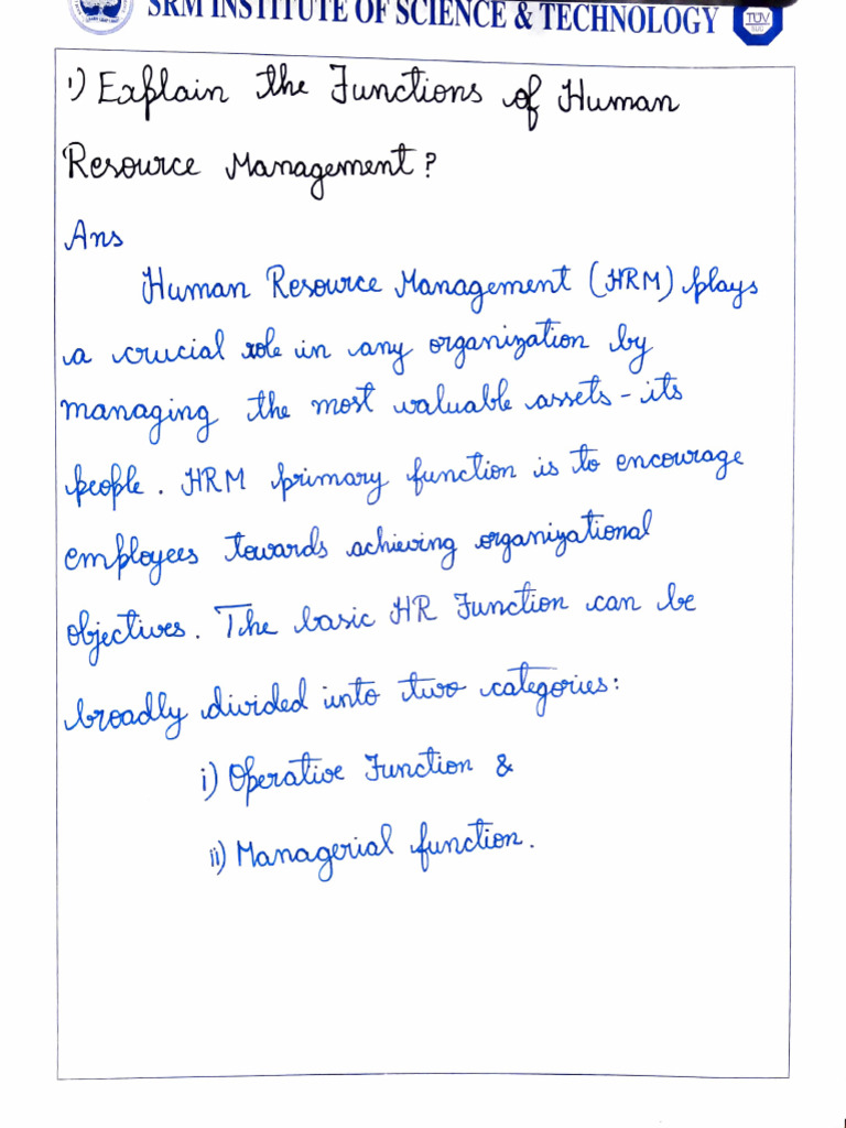 HRM Assignment - 1 | PDF