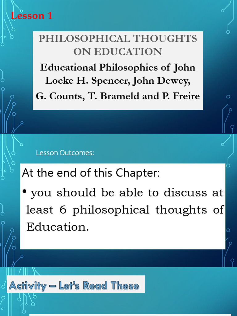 Prof Ed 9 Lesson 1 Pdf Learning Experience