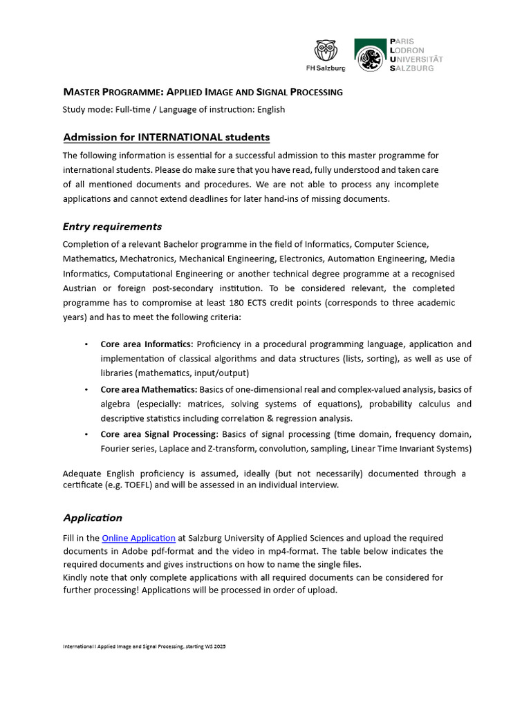 AISE-M Admission International Students | PDF | Computer Science | Mathematical Analysis