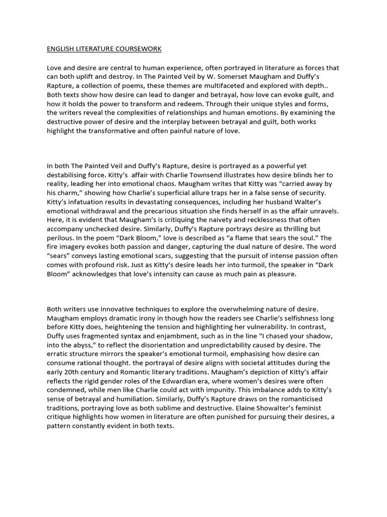 Desire and Guilt in Love's Complexity | PDF | Love