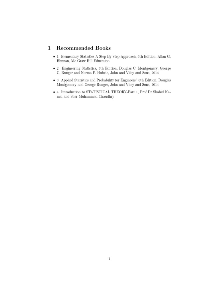 Statistics 1 | PDF