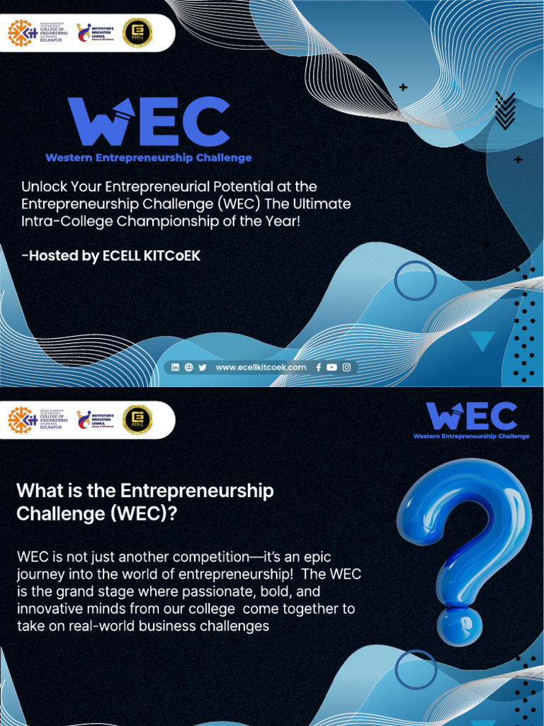WEC Brochure | PDF | Entrepreneurship | Mentorship