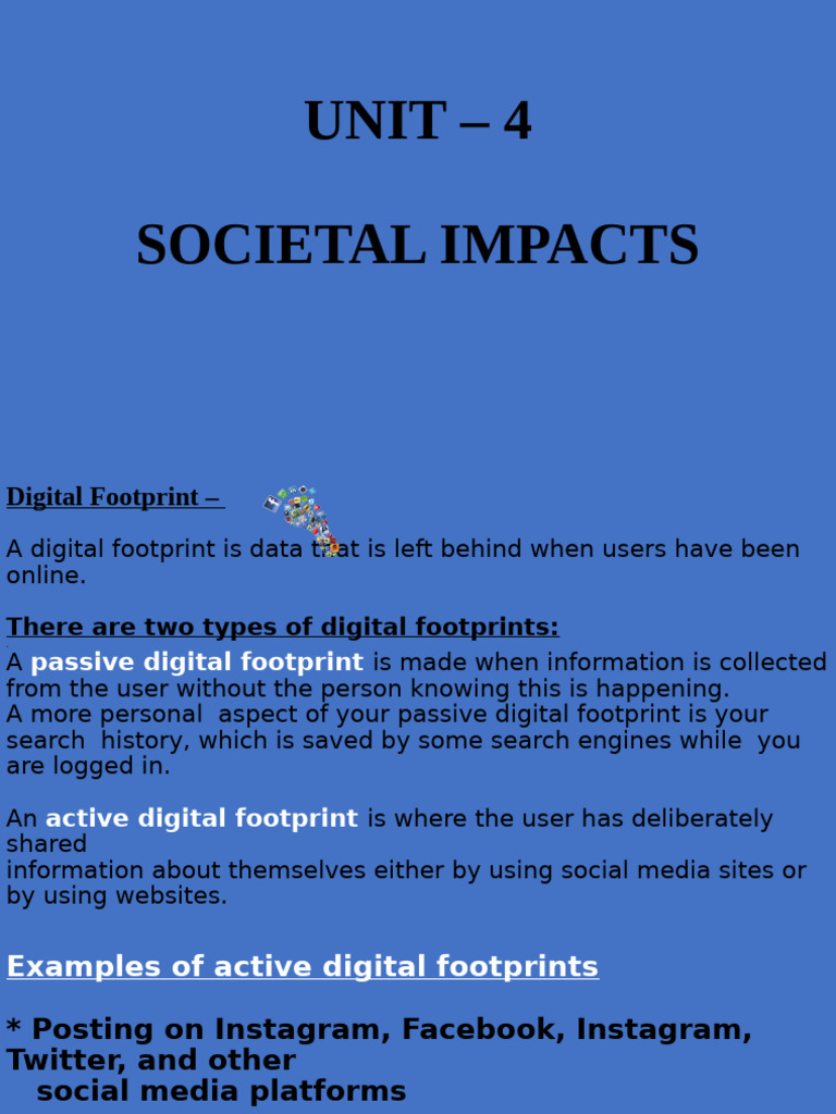 Unit 4 Societal Impacts | PDF | Intellectual Property | Security Hacker