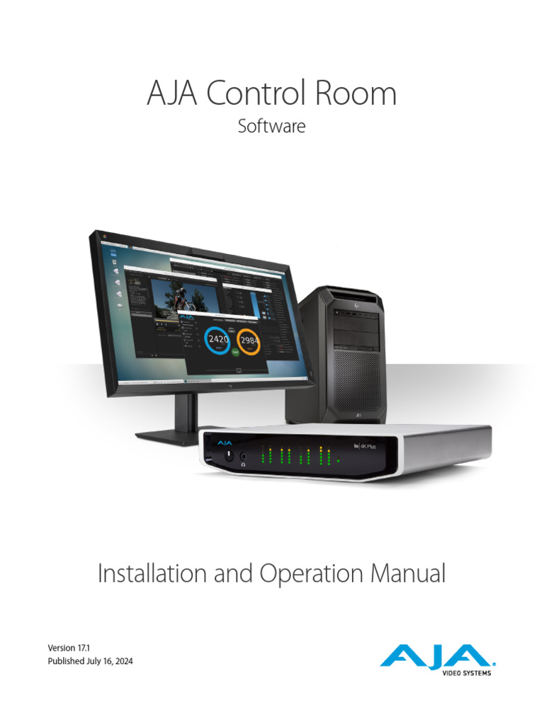 AJA Control-Room Manual v17.1 | PDF | Mac Os | Computer Engineering