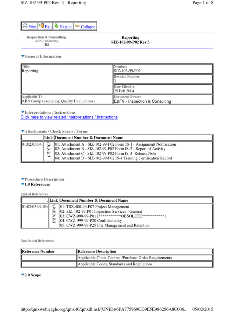 REPORTING | PDF | Specification (Technical Standard) | Verification And ...