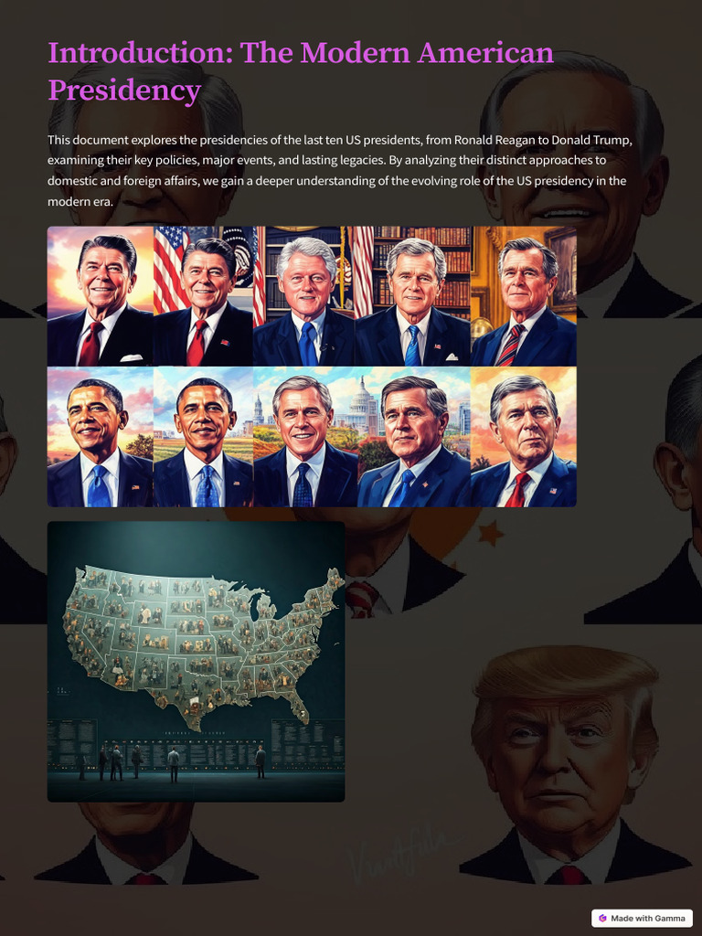 Modern US Presidents: Policies & Legacies | PDF | Ronald Reagan ...