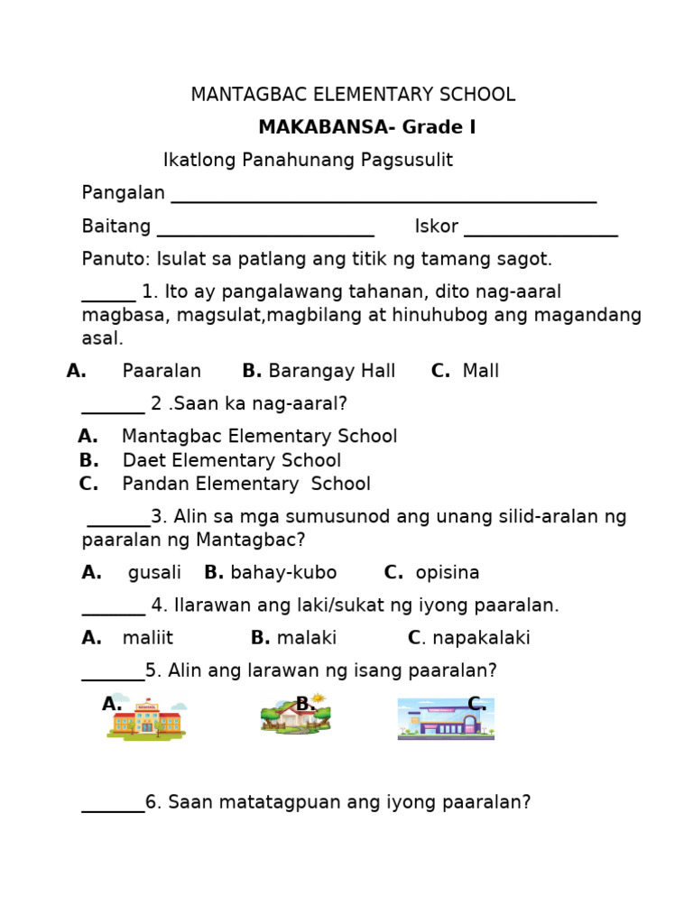 Makabansa 3RD Q | PDF