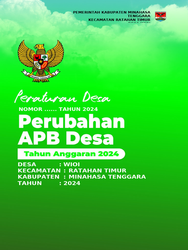 2024 - Perdes Perubahan APB Desa 2024 WIOI | PDF