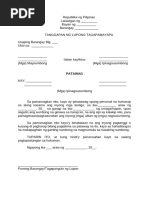 Editable KP Forms 1 - 32 Tagalog Version | PDF