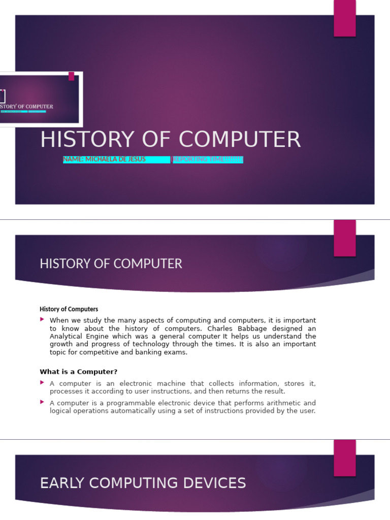 History of Computer | PDF