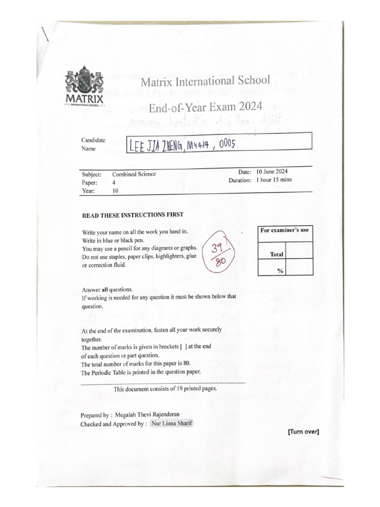 Matrix International School | PDF