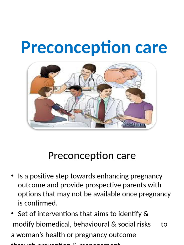 1. Preconception Care | PDF | Pregnancy | Dietary Supplements
