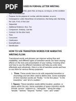 APA Transition Words Quick Guide | PDF | Phrase | Sentence (Linguistics)