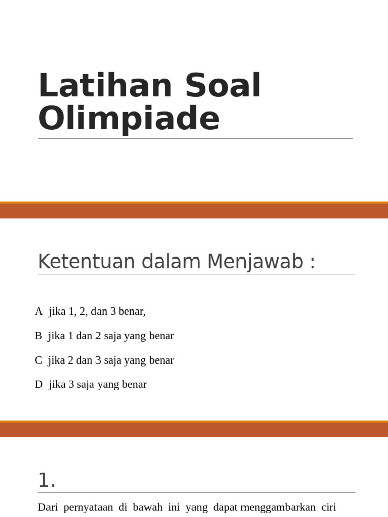 Latihan Soal Olimpiade | PDF