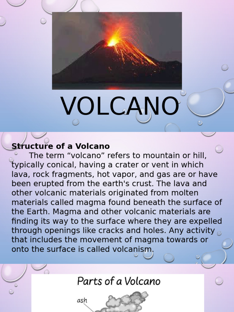 VOLCANO -PPT | PDF | Volcano | Types Of Volcanic Eruptions