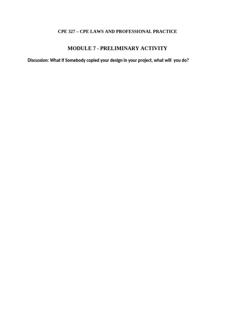 Module 8.preliminary Activity | PDF