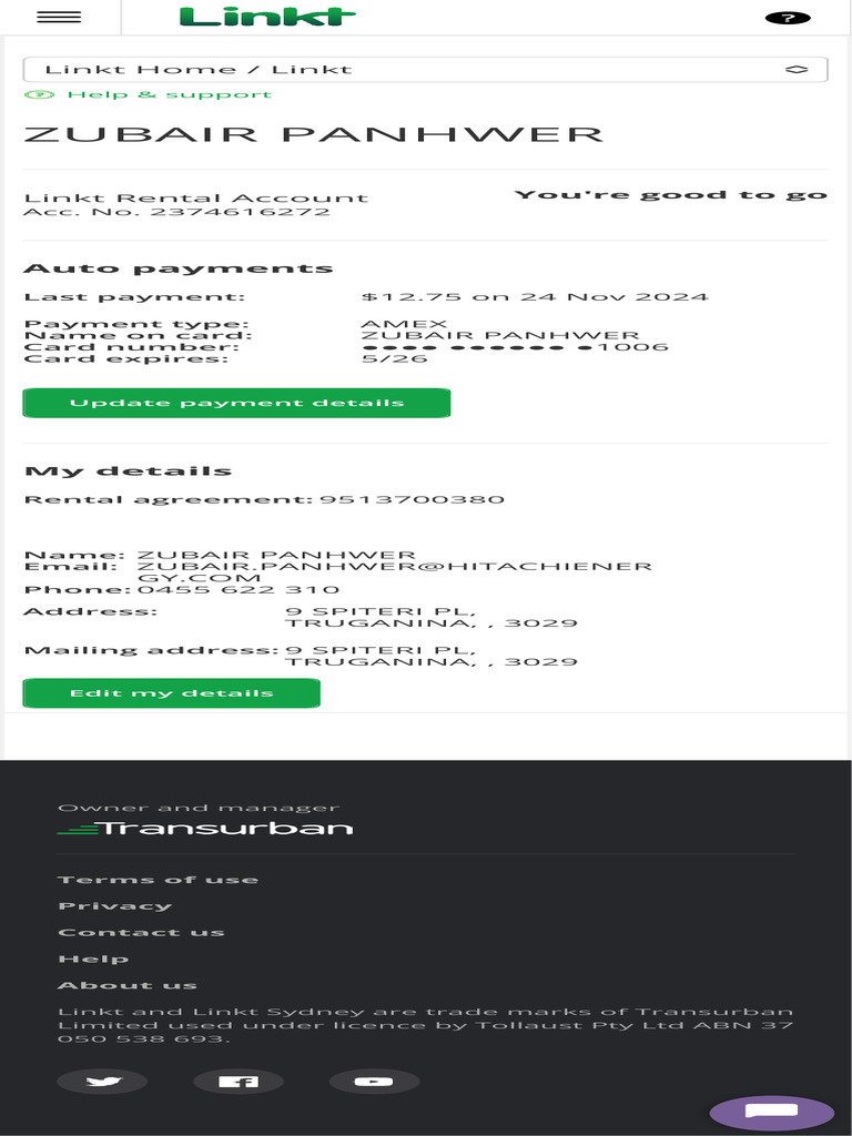 Linkt Rental Account Overview | PDF