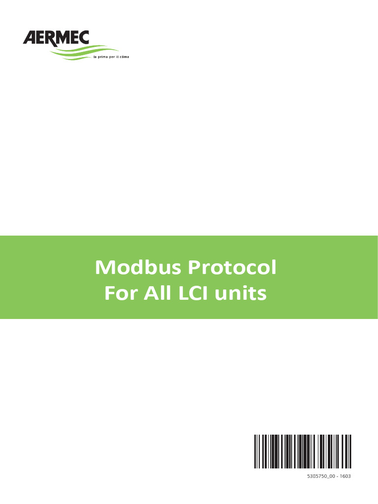 Manuale Unico Modbus Protocol | PDF | Computing | Computer Engineering
