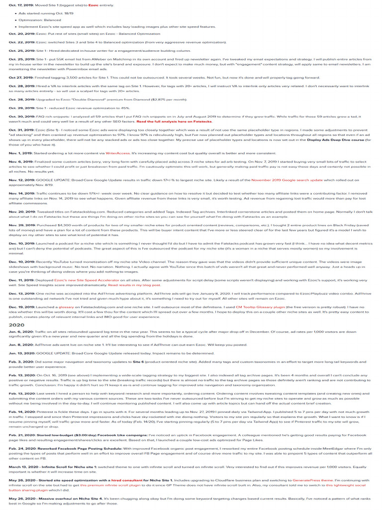 01.2-Timeline of Changes, Experiments and Events | PDF