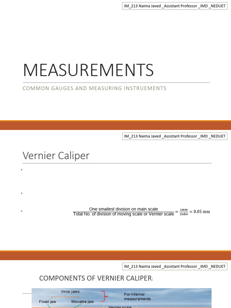 Lect # 2 Common Gauges & Measuring Instruements | PDF