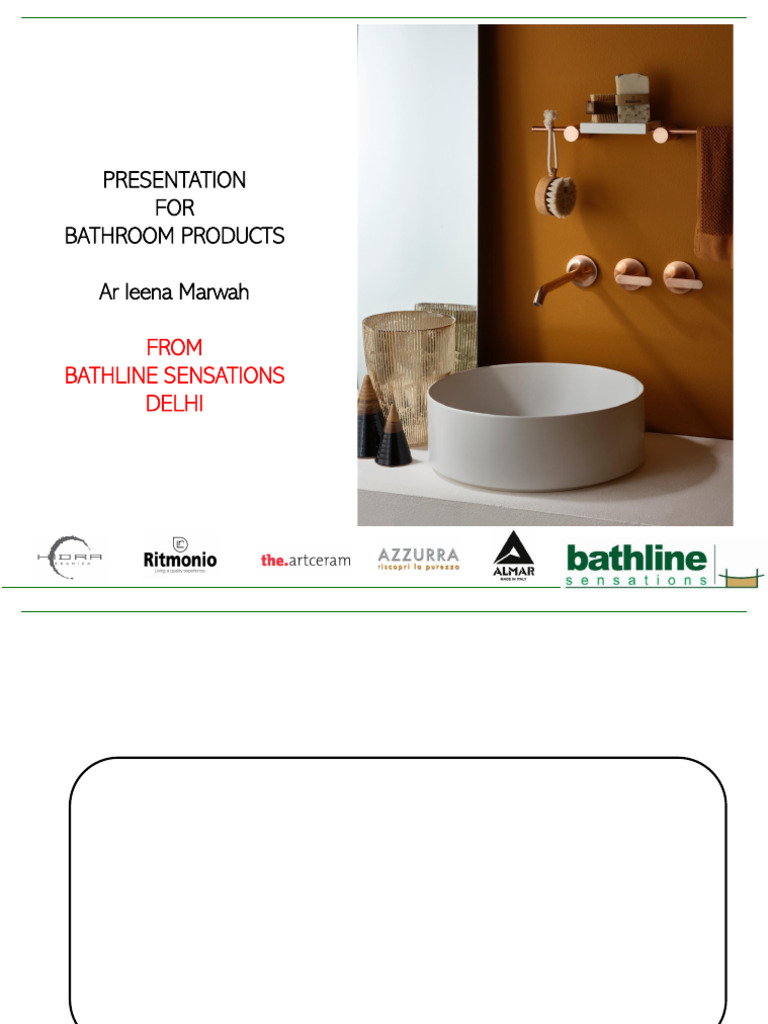 Presentation For Ar Leena Marwah - Narela Site | PDF | Bathing | Bathroom