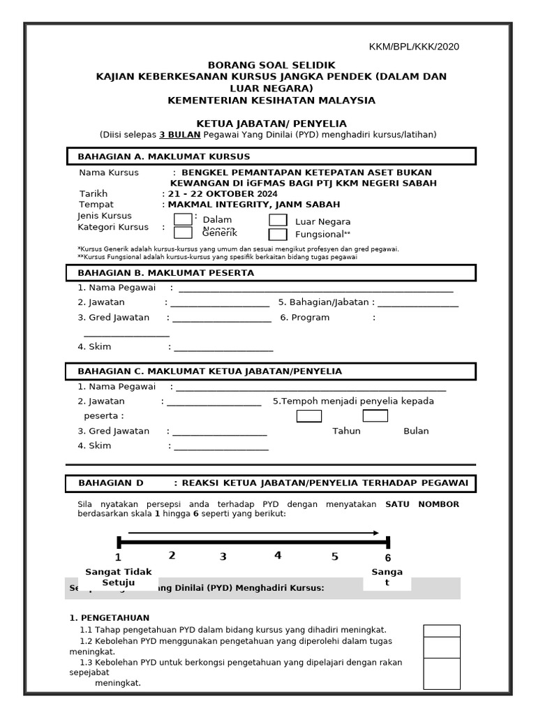 BENGKEL PEMANTAPAN KETEPATAN ASET BUKAN KEWANGAN DI iGFMAS BAGI PTJ KKM NEGERI SABAH 21-22102024 ...