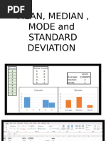 Calculate Mean, Median, Mode & Stdev On Minitabb | PDF