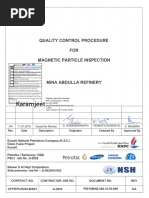 Sample Magnetic Particle Inspection Report | PDF | Welding | Construction