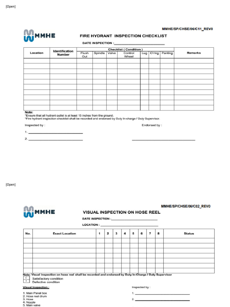 Form Fire Extinguisher | PDF
