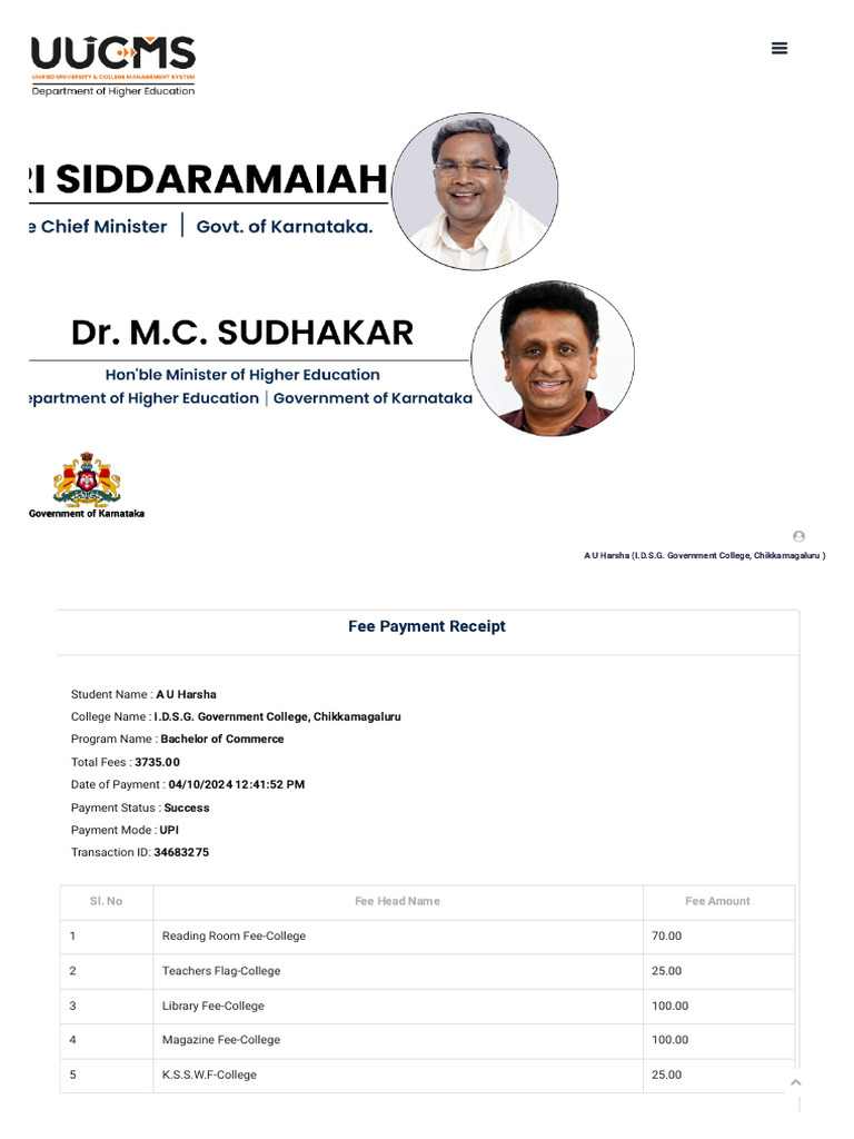 UUCMS - Unified University College Management System | PDF | Money ...