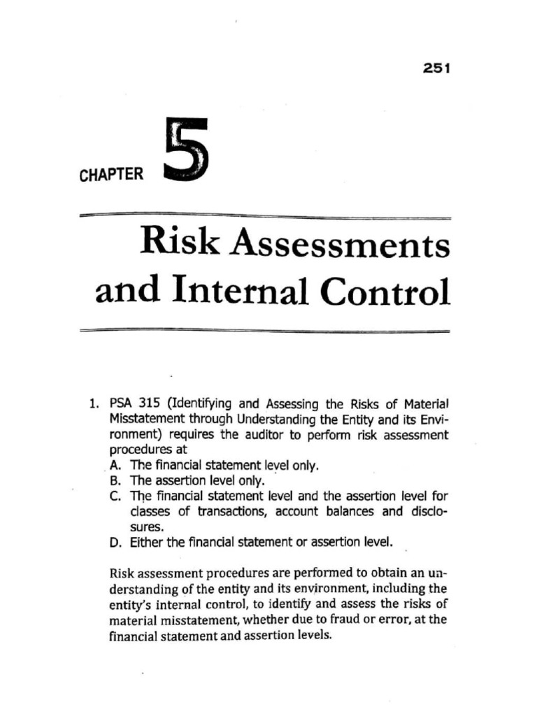 Auditing Thoery Ch5 Roque | PDF | Audit | Internal Control