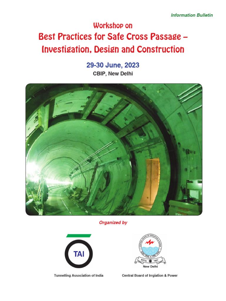 Cross Passage Wks Brochure | PDF | Tunnel | Geotechnical Engineering