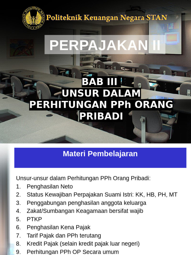 Pertemuan 3_Unsur Perhitungan PPh OP 2021 | PDF