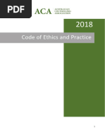 ACA Code of Ethics | PDF | Confidentiality | Counseling Psychology
