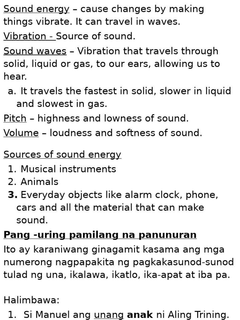 Understanding Sound Energy and Waves | PDF