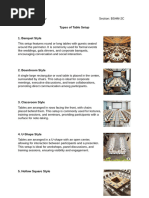 Room Setup Styles | PDF | Classroom | Meal