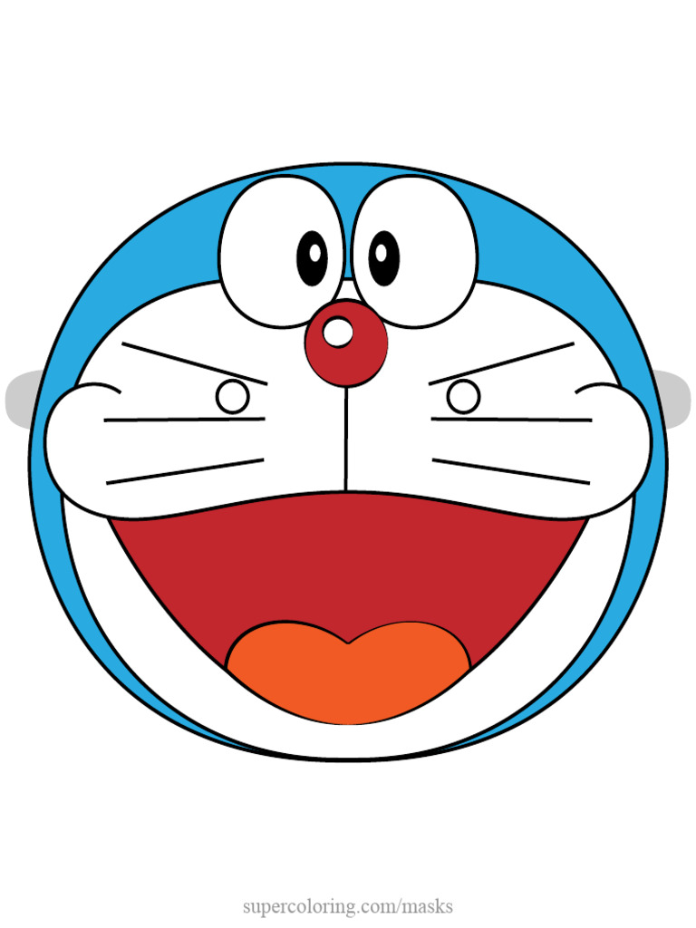 Doraemon Mask Colored Template Paper Craft | PDF