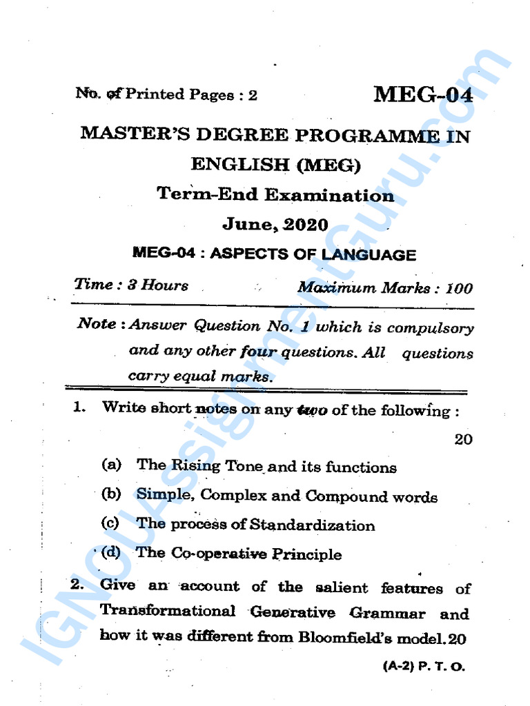 June - 2020 MEG-4 | PDF